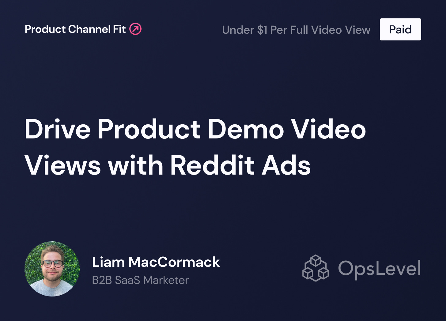 Drive Product Demo Video Views with Reddit Ads (w/ Liam MacCormack & OpsLevel)