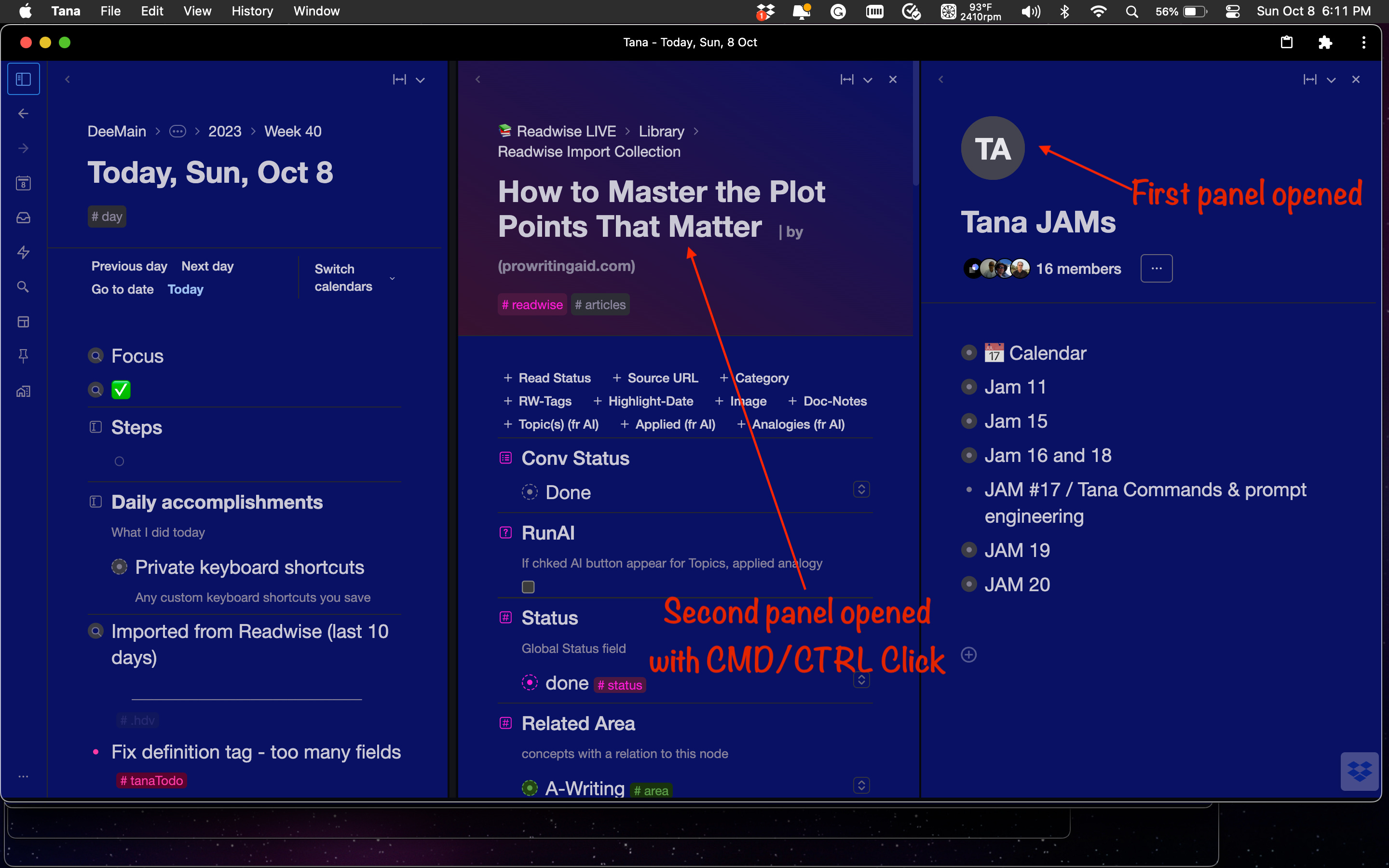 Tana Panels and Docks - Tana Deconstructed by Dee Todd