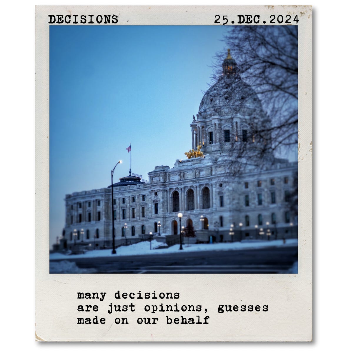 decisions - by RVM4 - Richard’s Substack