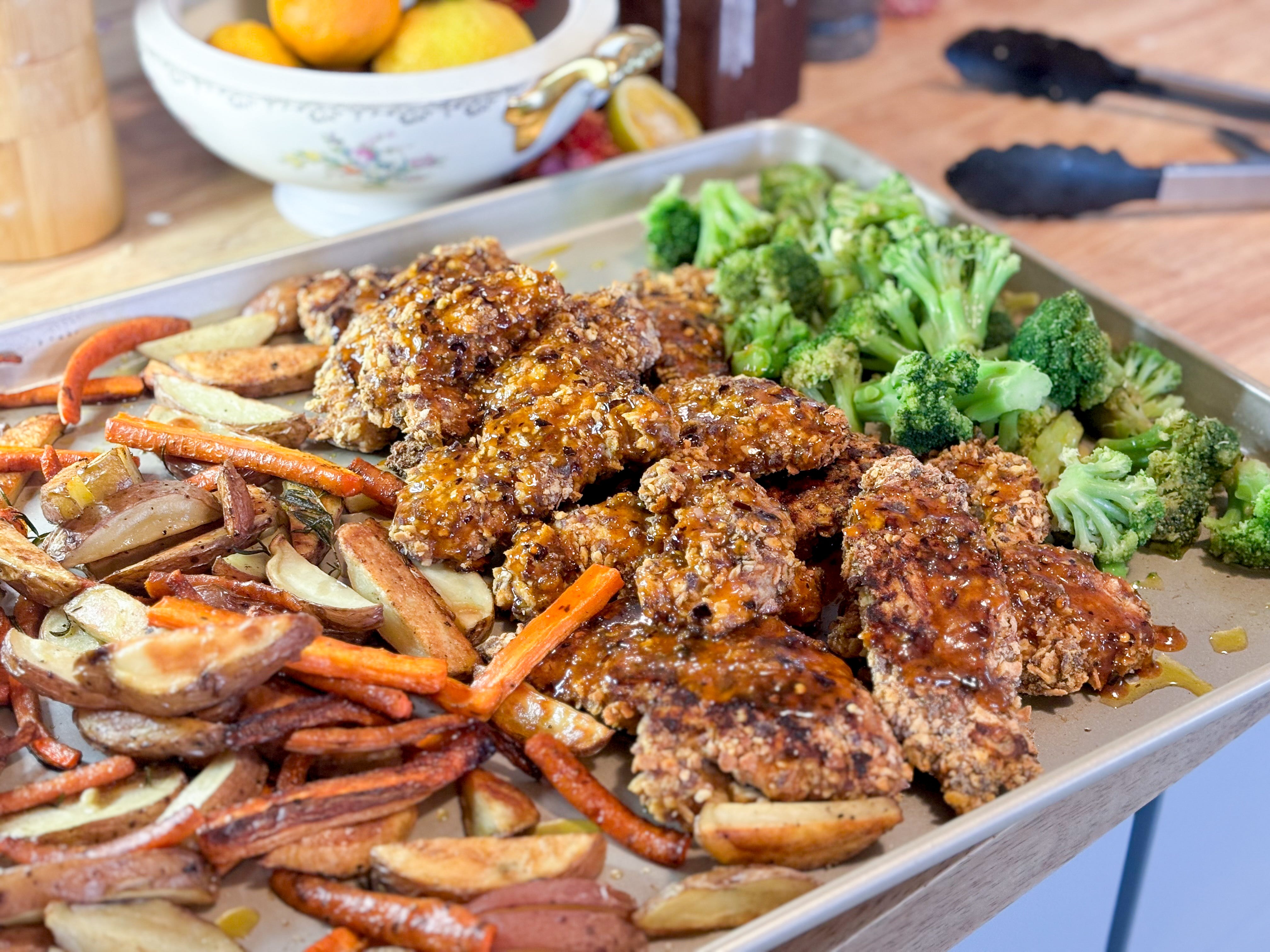 Crispy Baked Chicken Strips - by Ebby Moyer