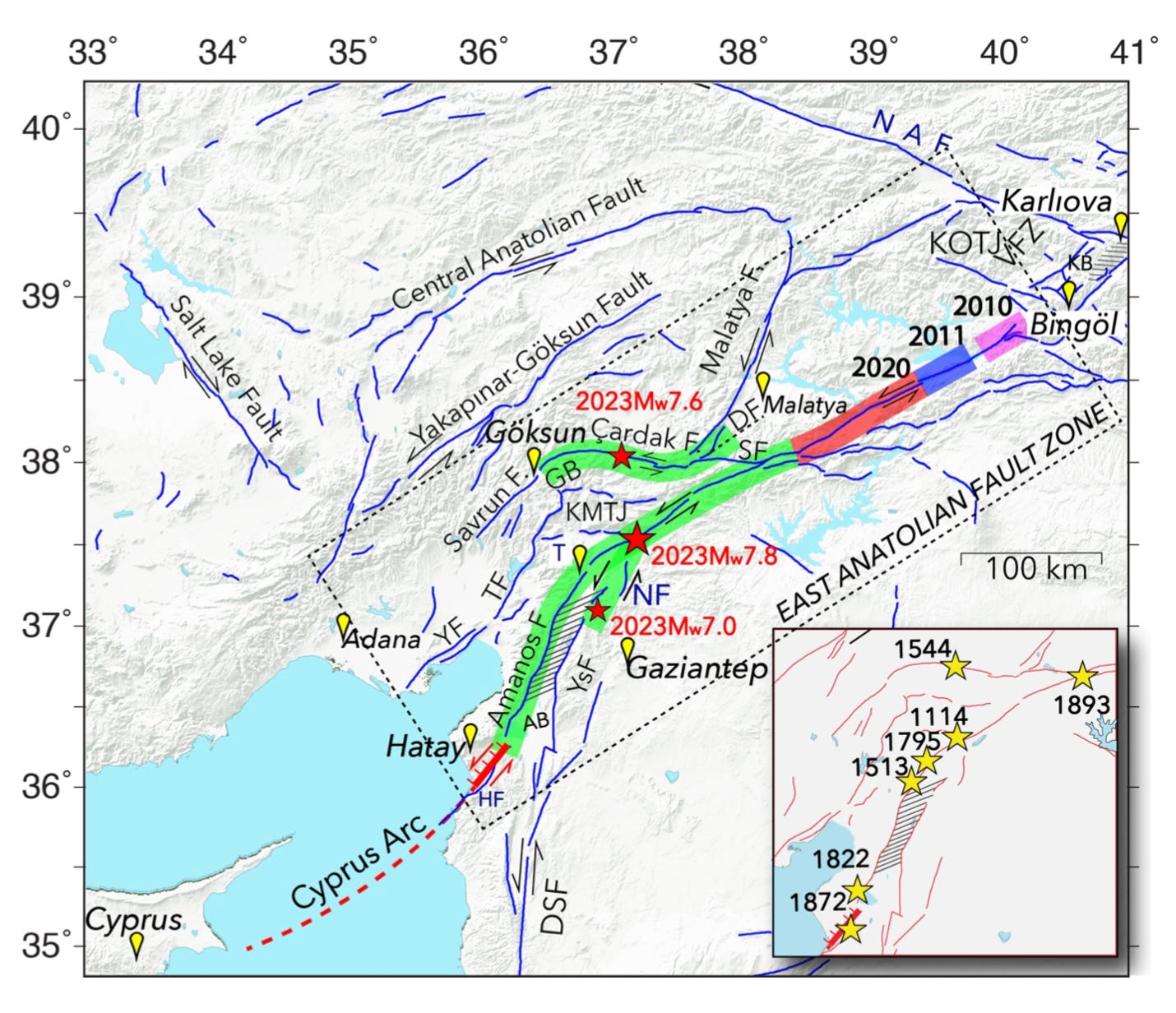 Two new papers published on the Feb. 6 2023 Kahramanmaraş, Turkey ...