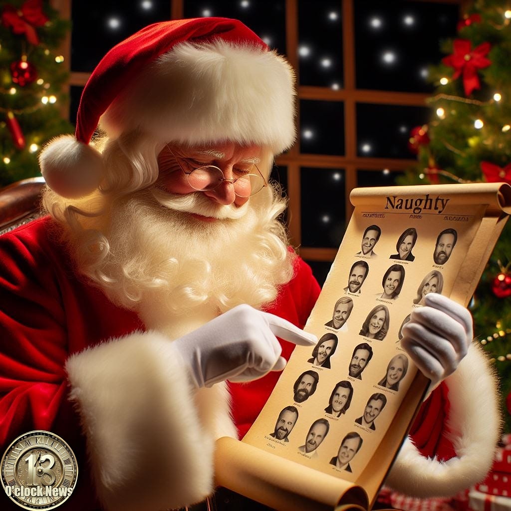 Are You On Santa's Naughty List? The Unveiling of Public Figures Who Made the Cut