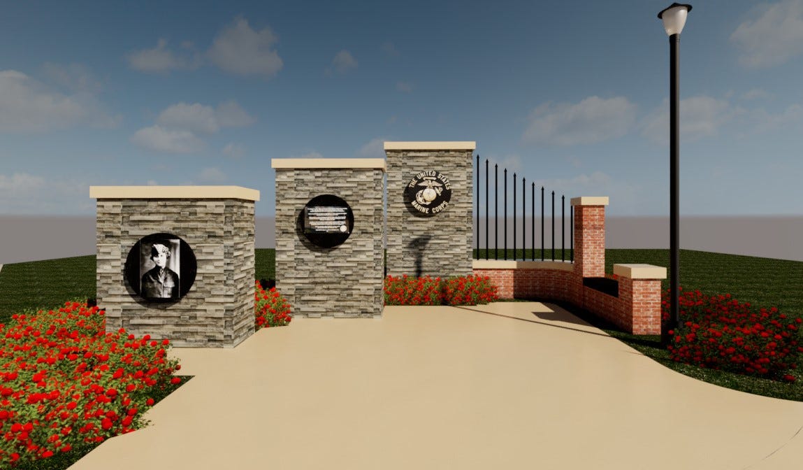 Commissioners greenlight monument to first female Marine