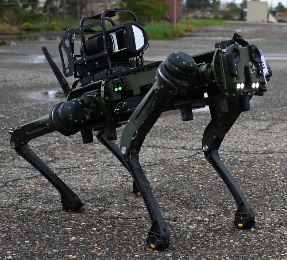 STRATCOM Introduces Robot Dogs To Barksdale, Louisiana