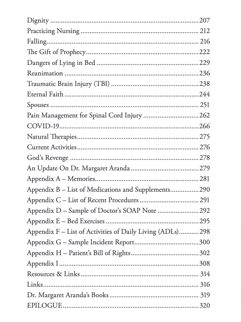 TABLE OF CONTENTS: No More Tears: A Physician-Turned-Patient Inspires ...