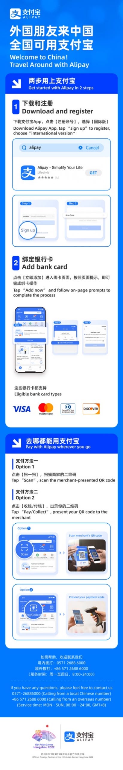 China's biggest mobile payment platforms now accept VISA & Mastercard