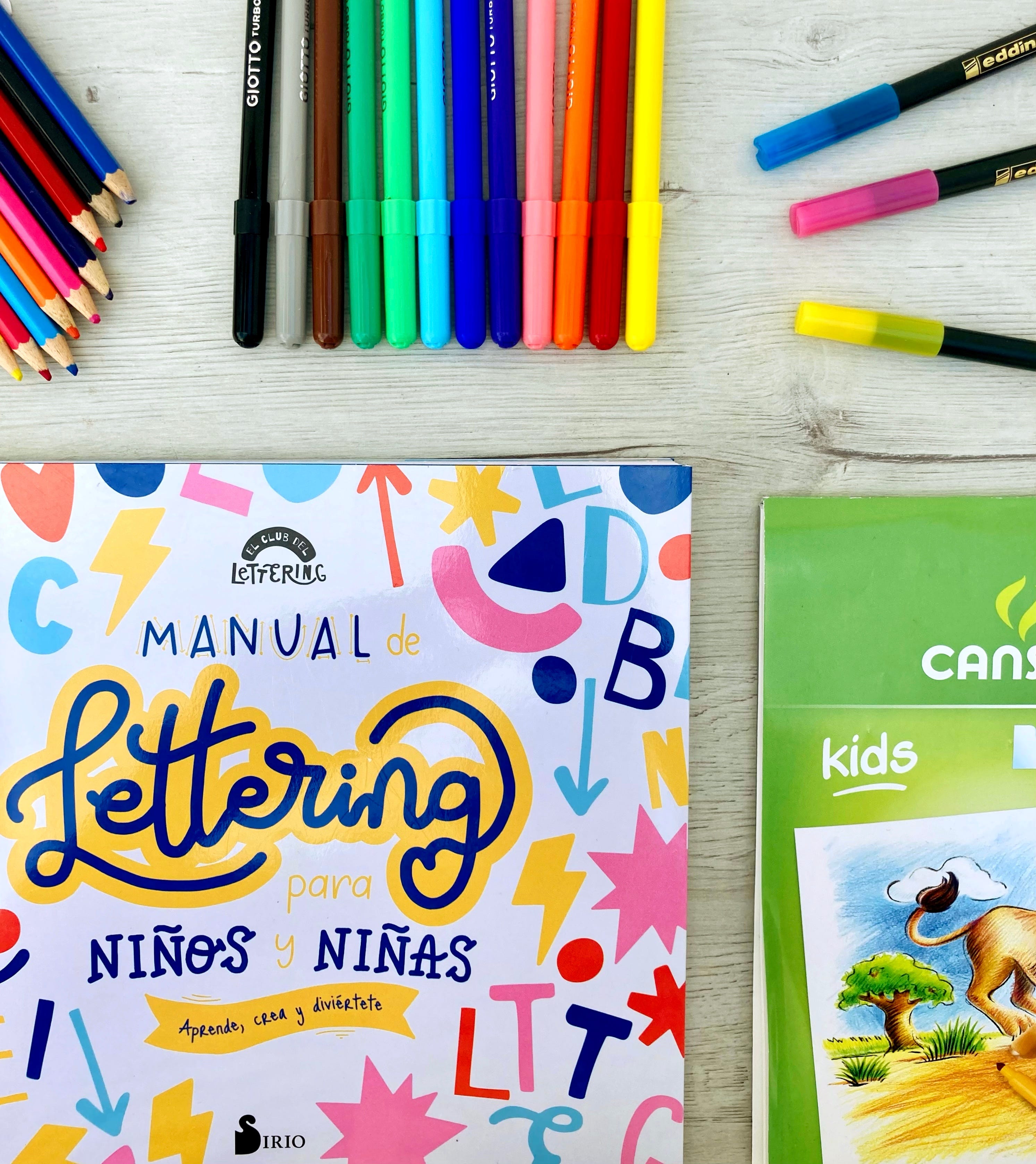 Kit de Lettering para niños y niñas - by Gemma Muñoz