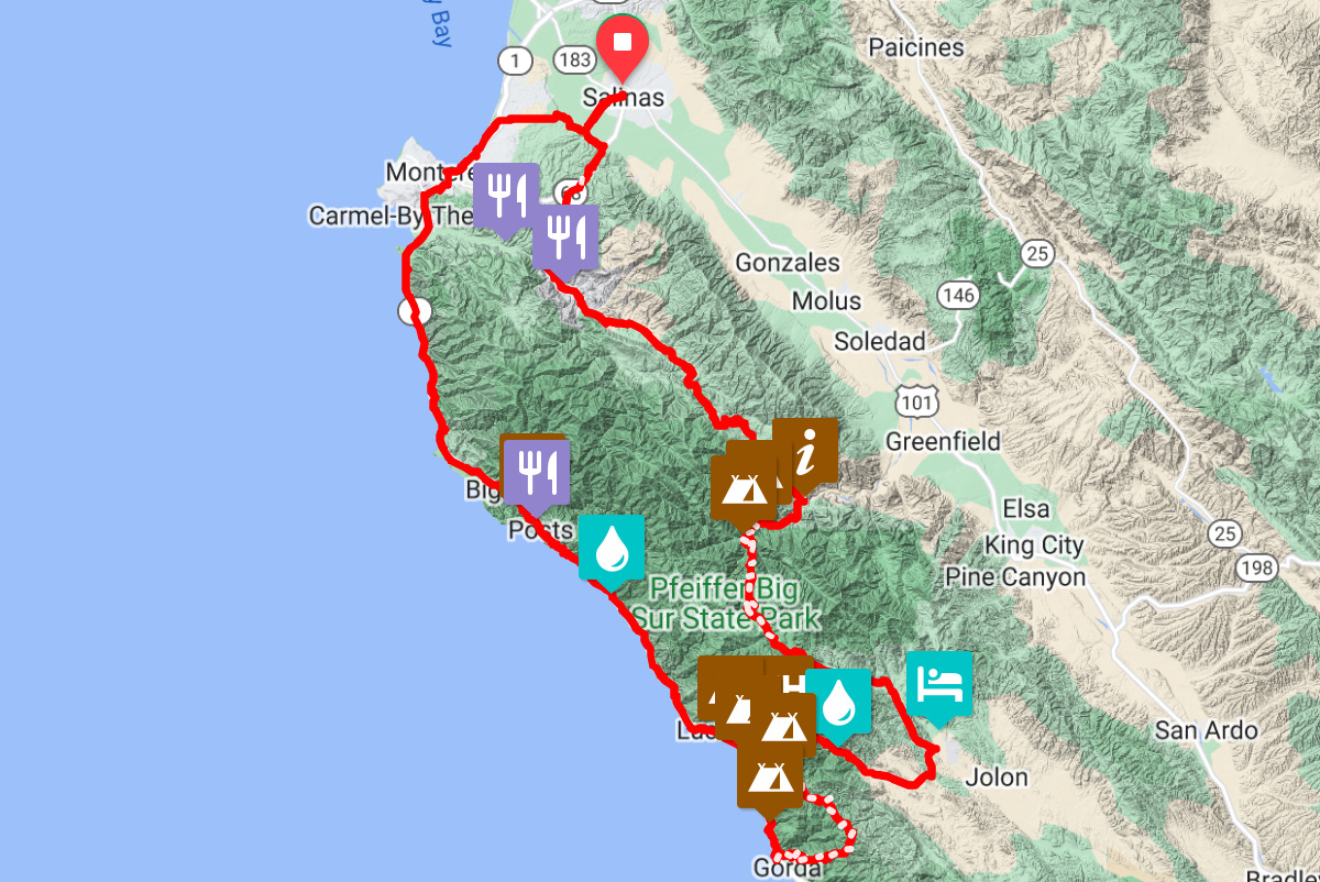 5 Bikepacking Routes in Big Sur, California - by Dan