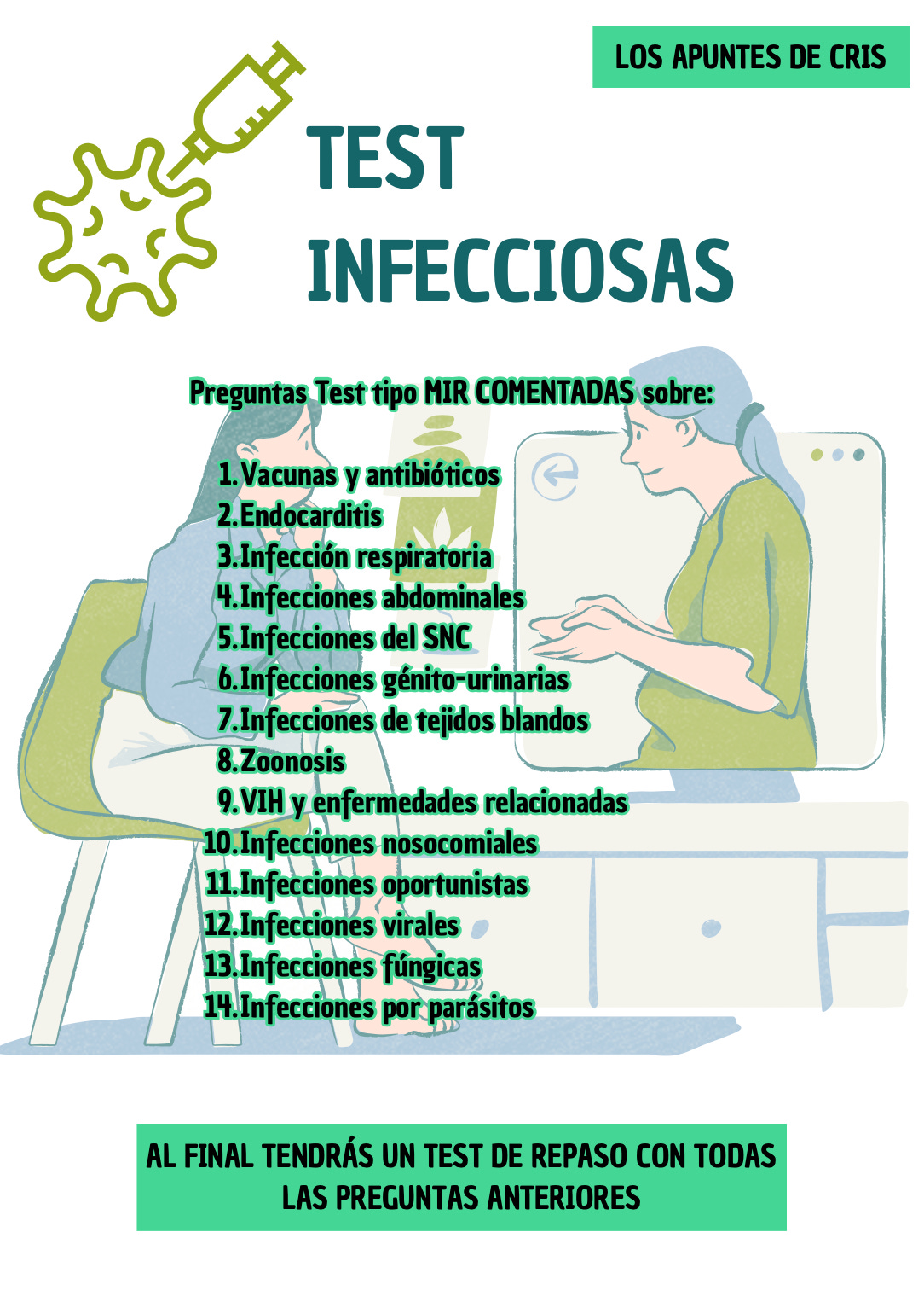 Ya están disponibles los test de enfermedades infecciosas.