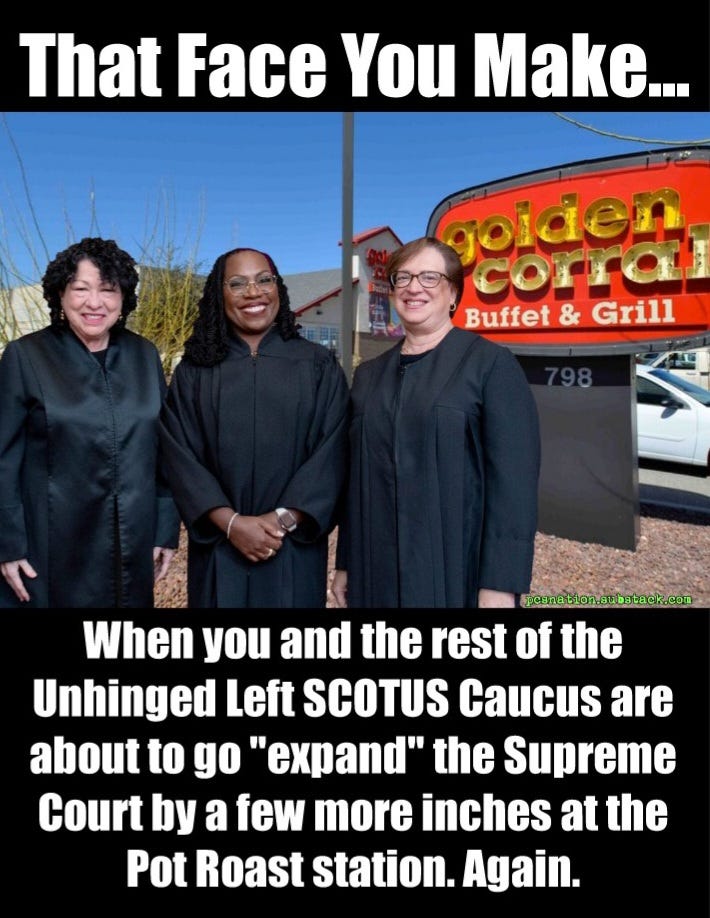 BREAKING: Unhinged Left SCOTUS Judges Make Bold Play To Expand Supreme ...