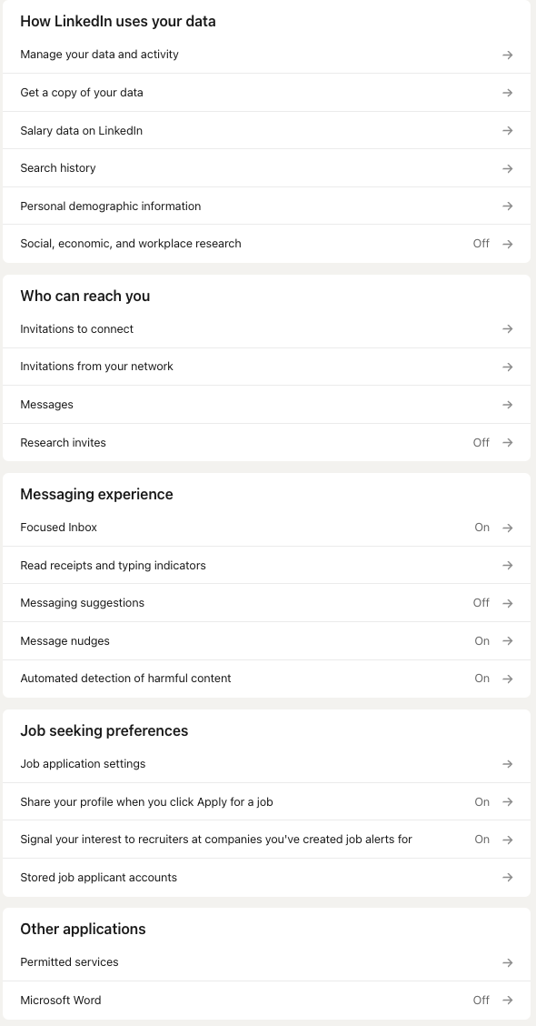 Check your LinkedIn Privacy Setting -- make sure they are working for ...