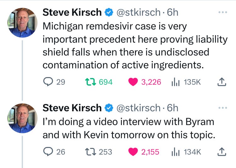 SPECIAL ISSUE Steve Kirsch Viral Tweets: NOW You Can Sue Vaccine ...