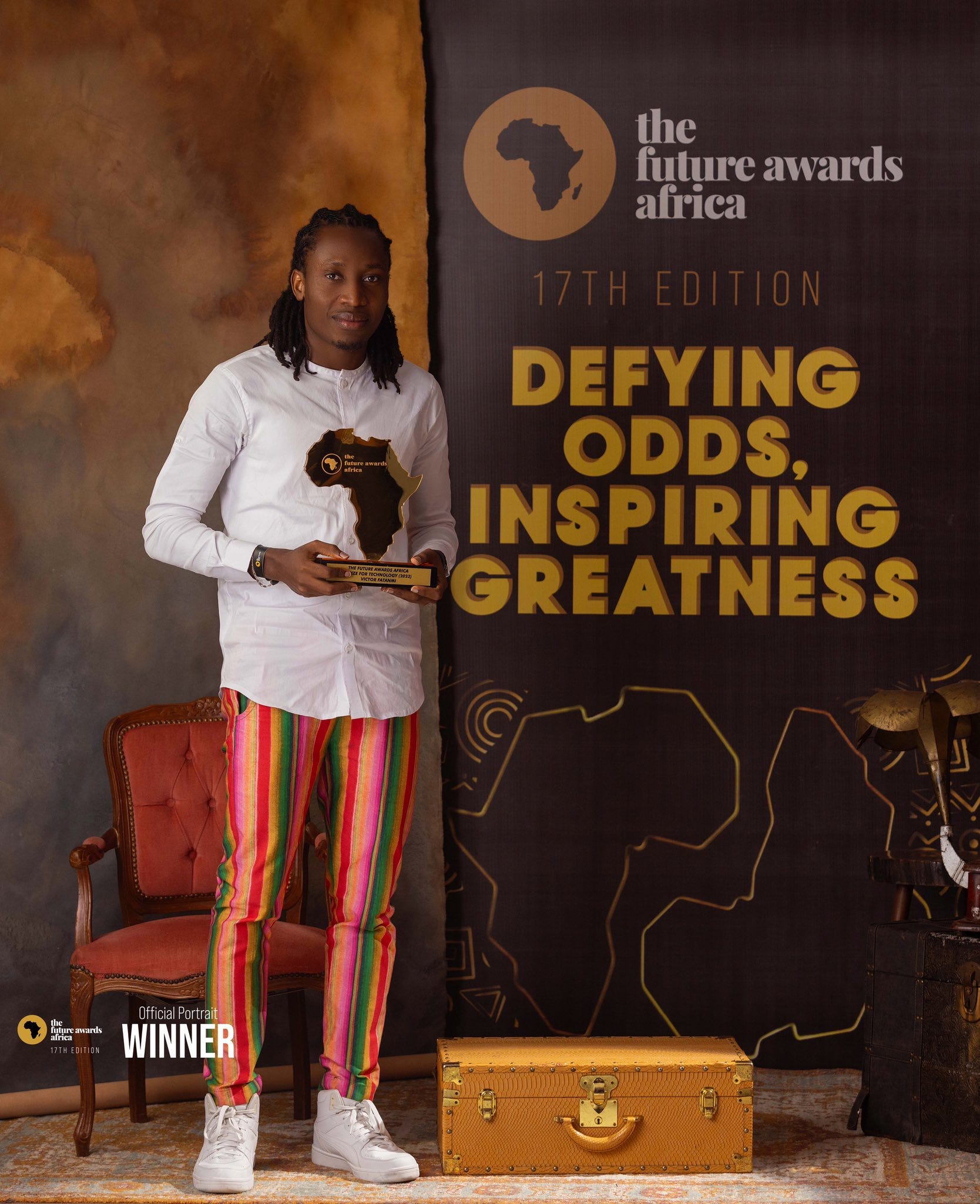Victor Fatanmi, co-founder of brand design agency FourthCanvas, wins The Future Awards Africa ...