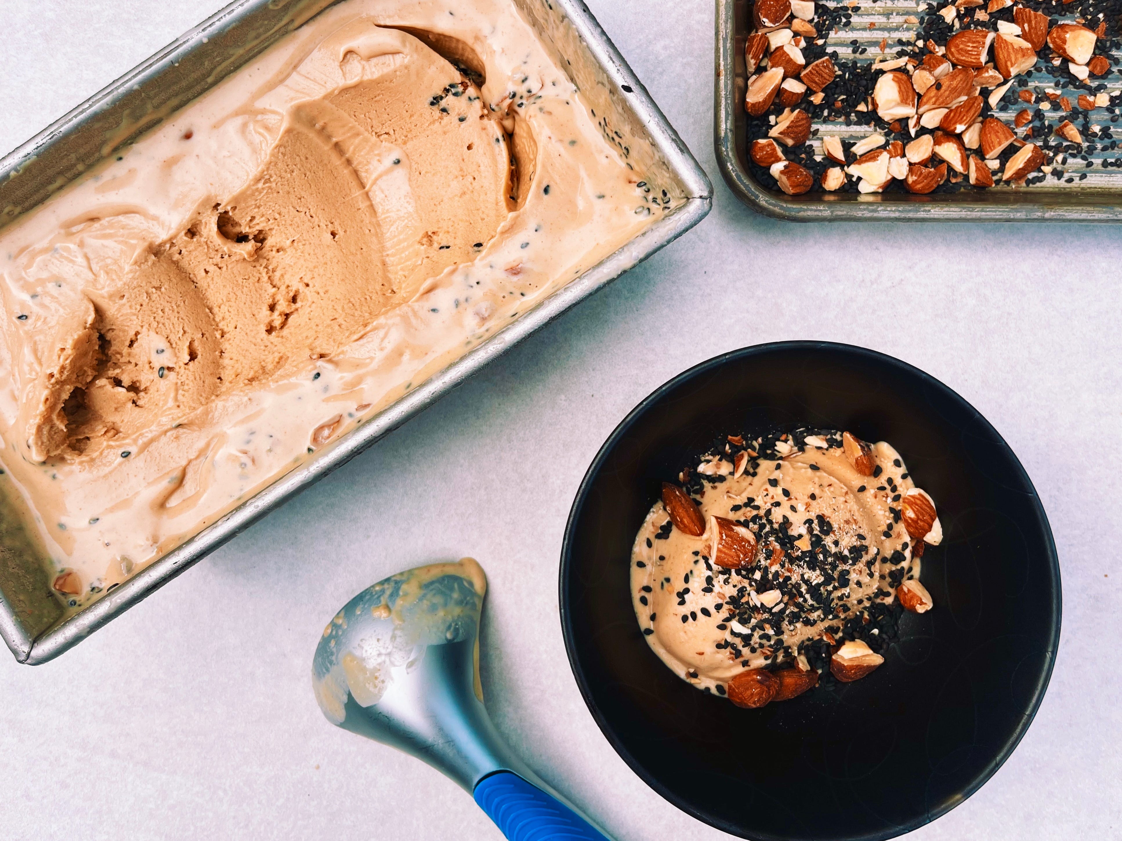 Almond Butter Gelato With 3 Swirl-In Variations