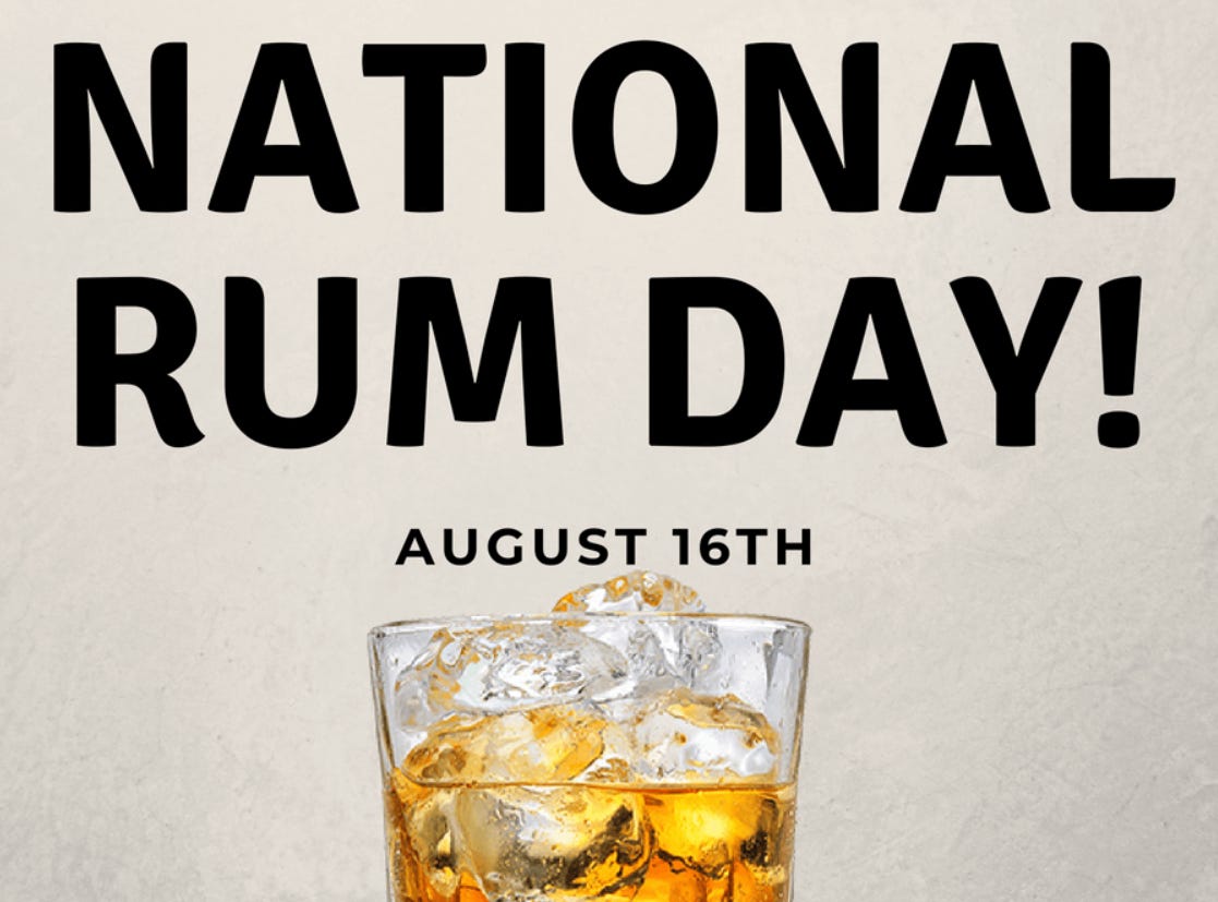 National Rum Day - CuriosaDay
