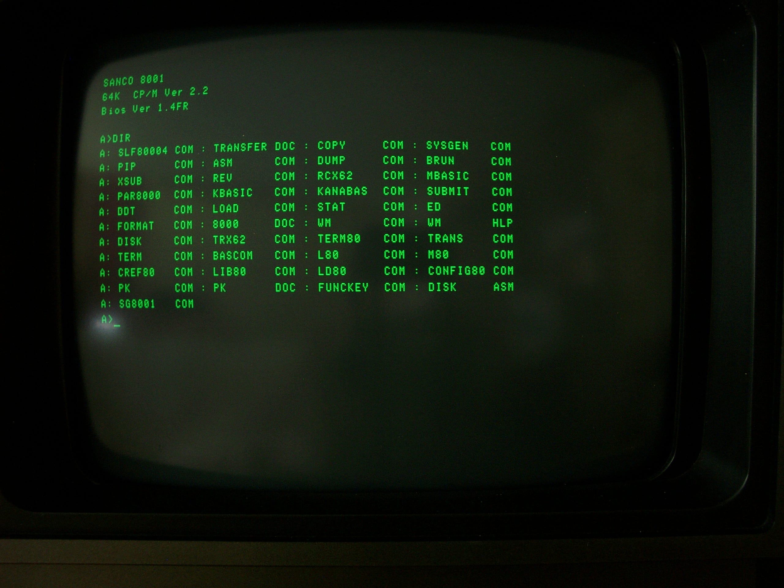 Control Program for Microcomputers