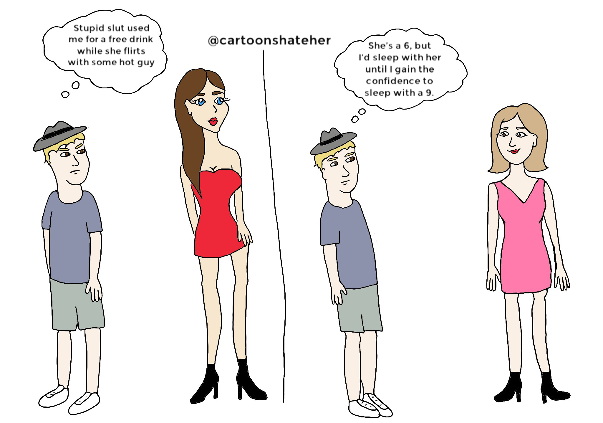 Everything is Virgin vs. Chad - Cartoons Hate Her