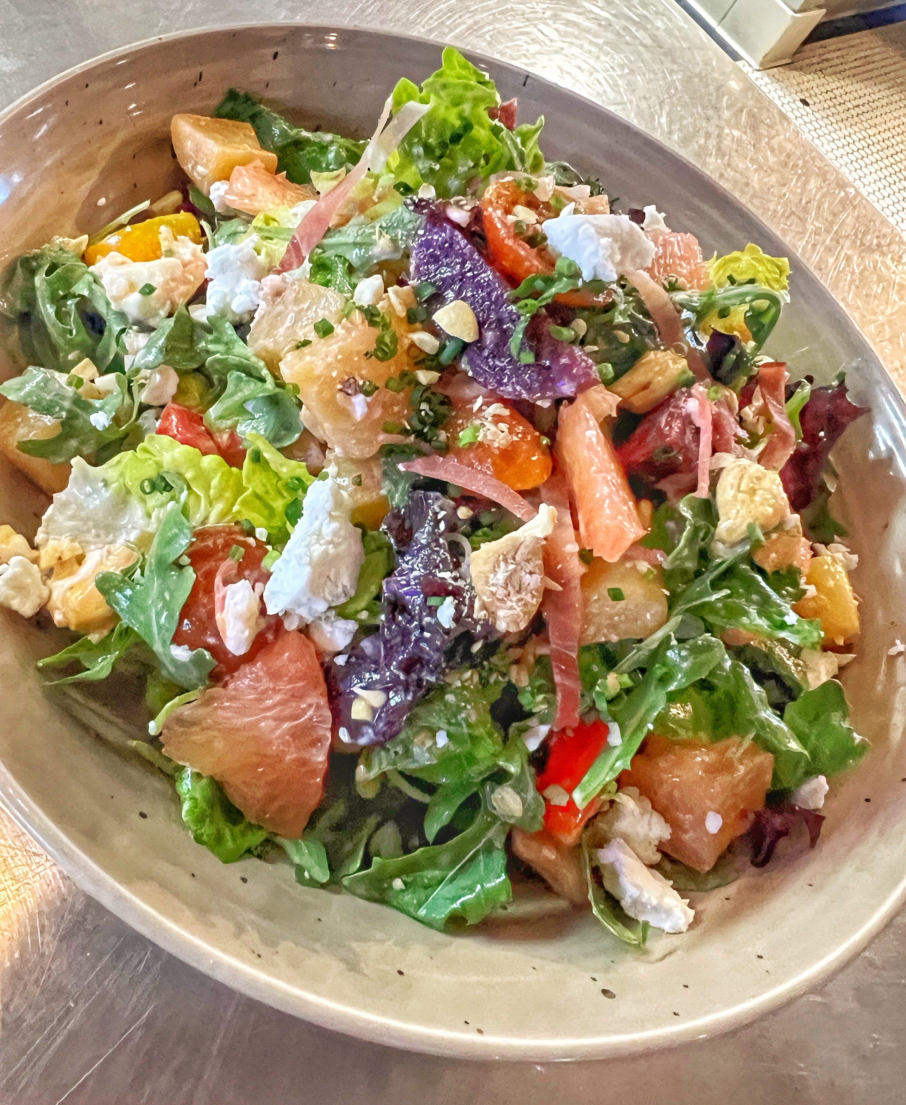 Spring Beet and Goat Cheese Salad - by andrew gruel