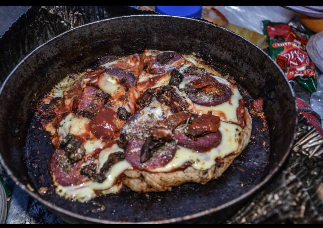 Making Pizza in Patagonia - by Ines Barlerin Glaser