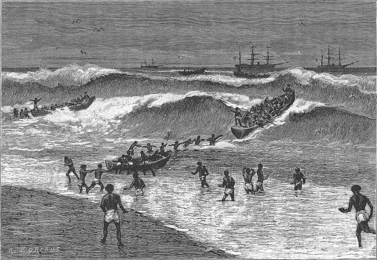 Seafaring, trade and travel in the African Atlantic. ca. 1100-1900.