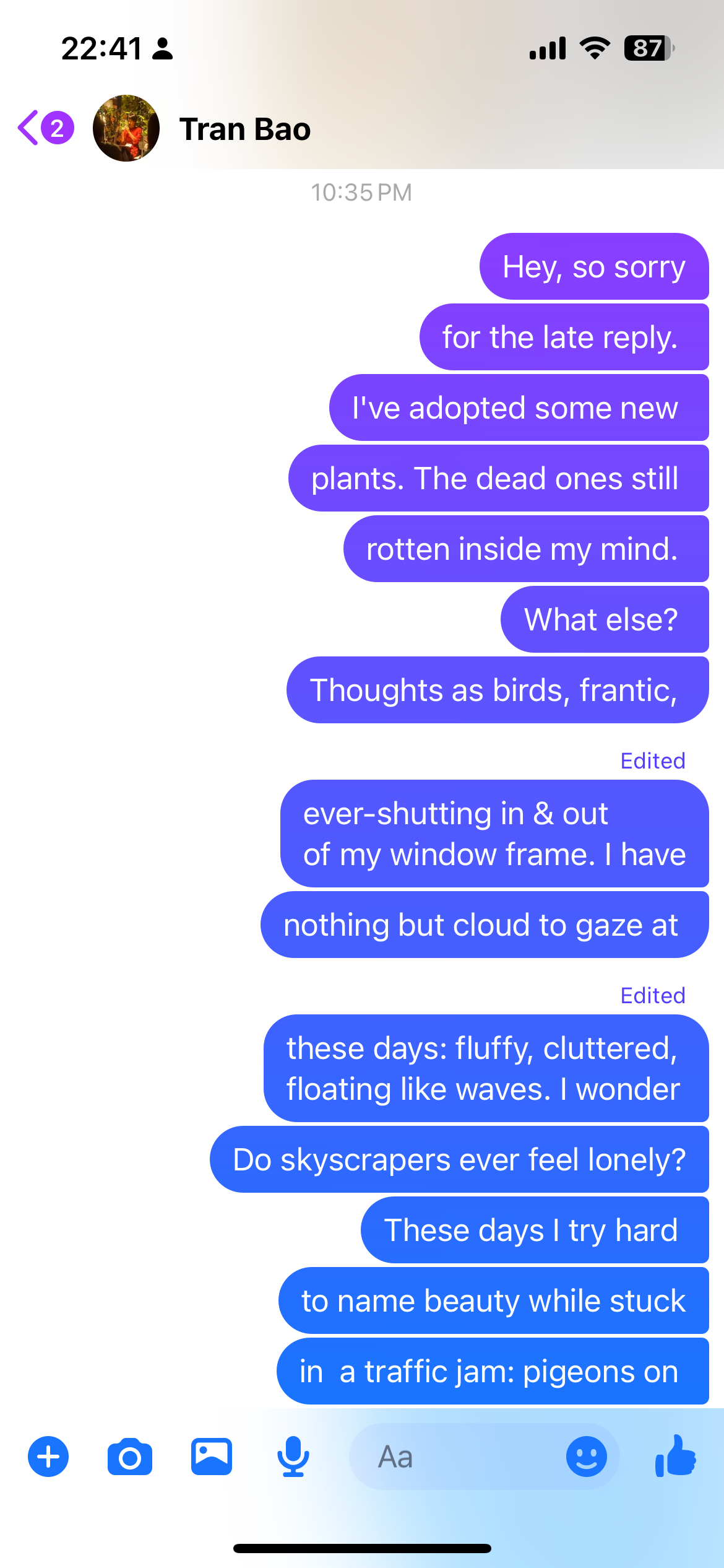 Dear 20s #26 To "Seen" Messages - by tran tran