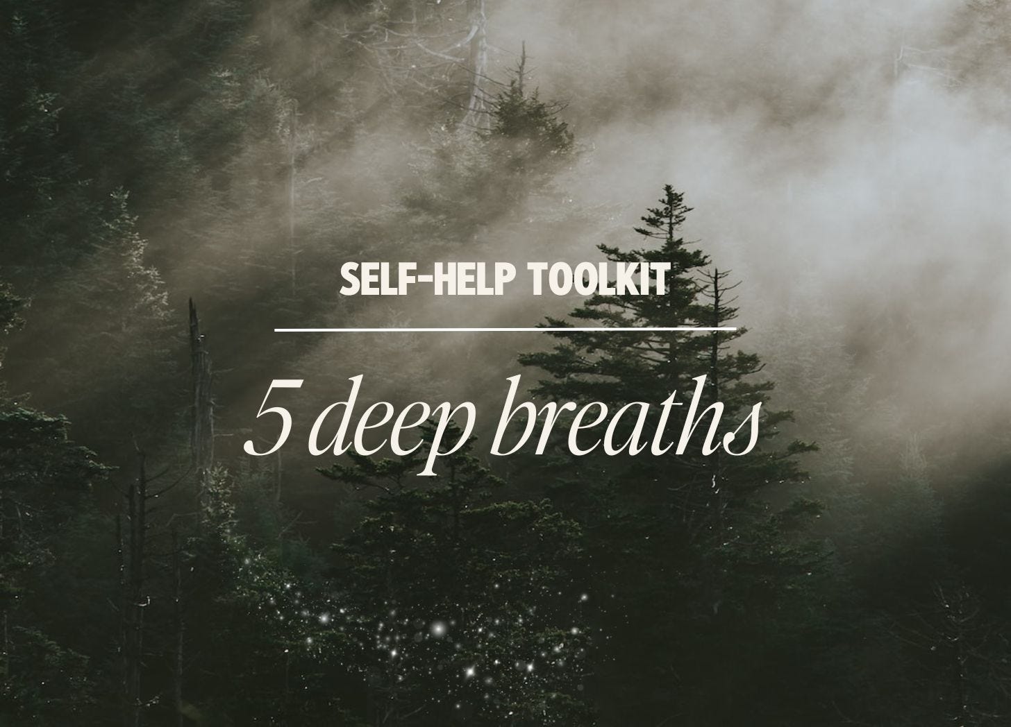 How to ground yourself with five deep breaths - by Ina Fox