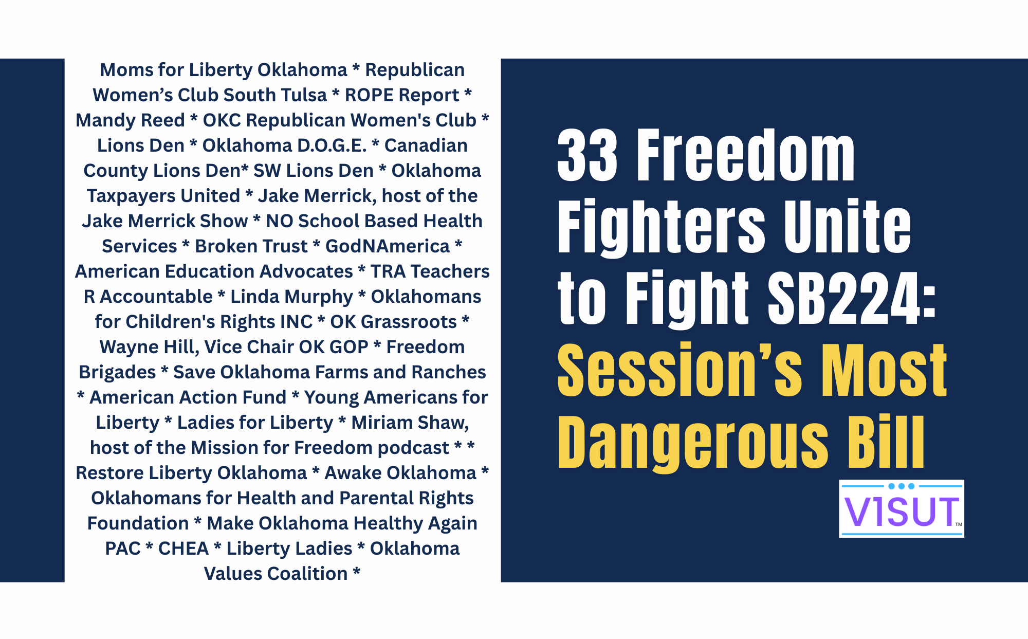 33 Grassroots Orgs Unite to Fight SB 224: UniParty Legislators Seek to ...
