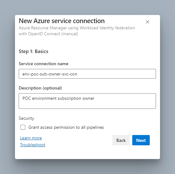 Using Workload Identity Federation for Azure DevOps Service Connections