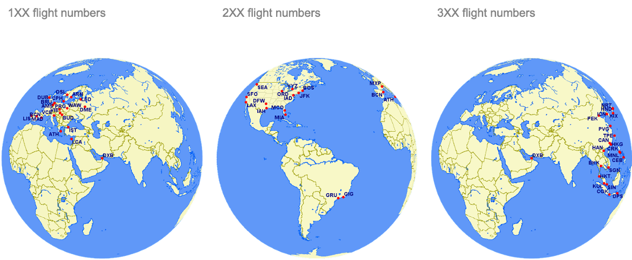 ME3 in Maps - by Oliver Ranson - Airline Revenue Economics