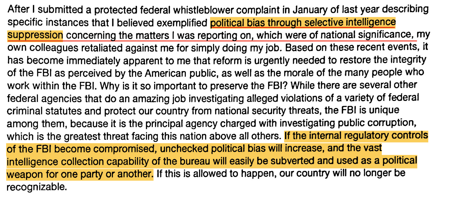 EXCLUSIVE: Special Agent Buma's FIRST Memo to Congress About the FBI ...