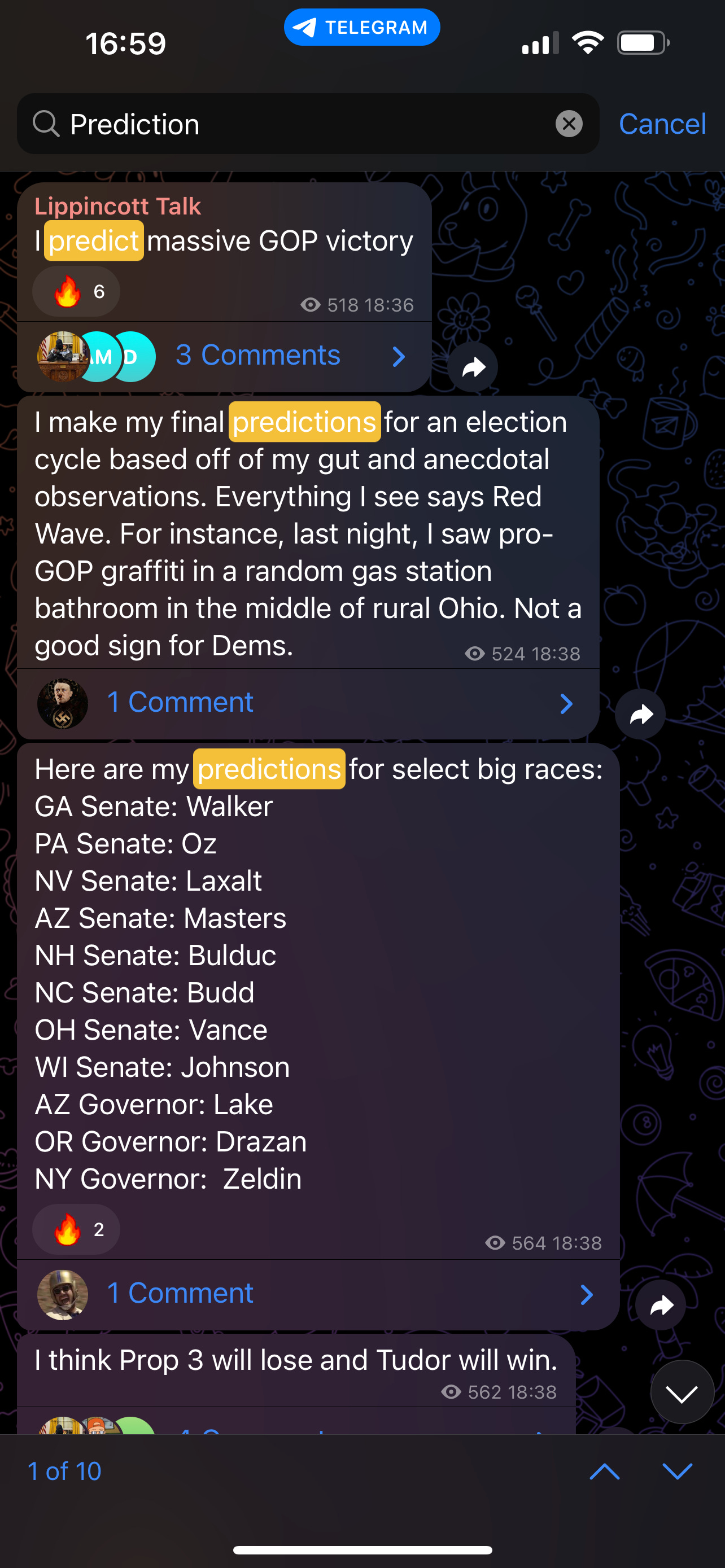 Predictions for Tonight's Elections - by Josiah Lippincott