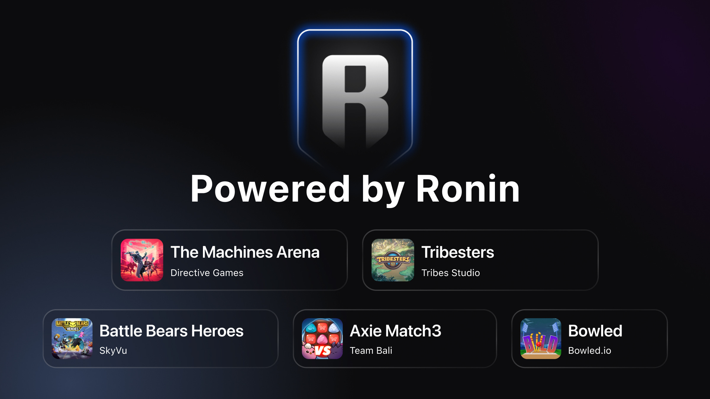 RON Staking. Ronin Games. Wen? NOW. - by Ronin Network