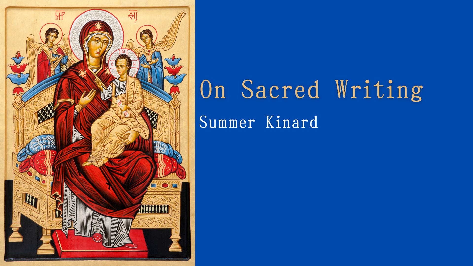 On sacred writing - by Summer Kinard - Some Myrrh