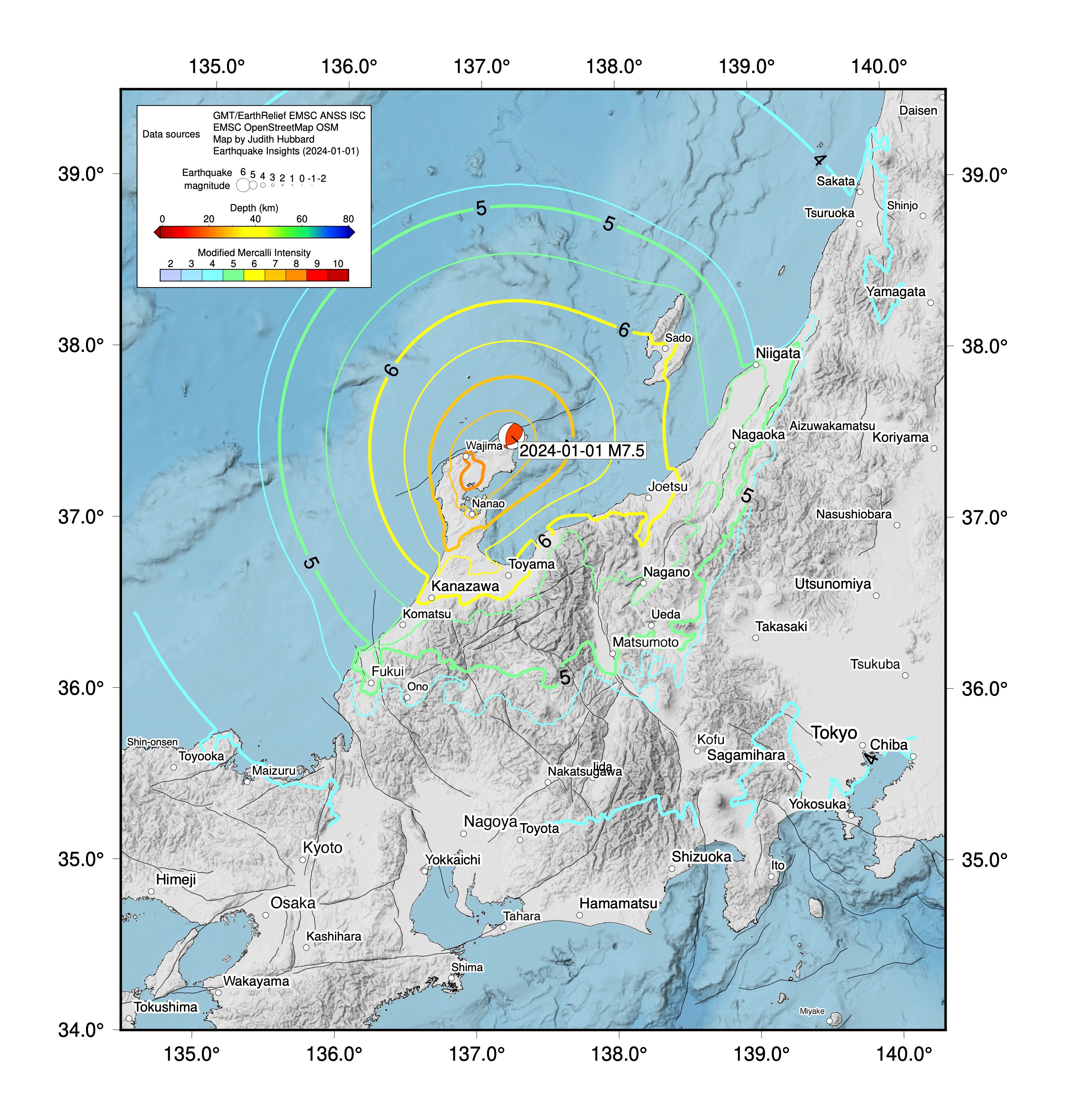 M7.5 earthquake strikes western Japan, triggers tsunami