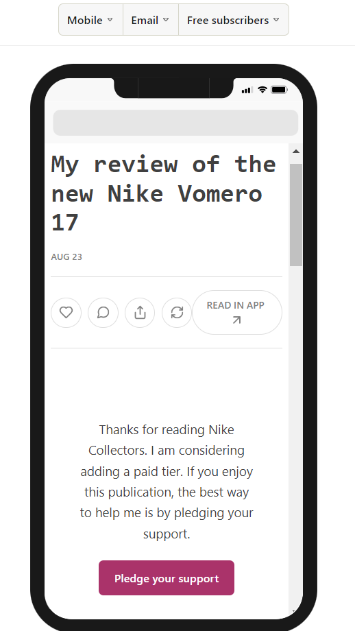 Using Pledges on Substack - Linda's Substack