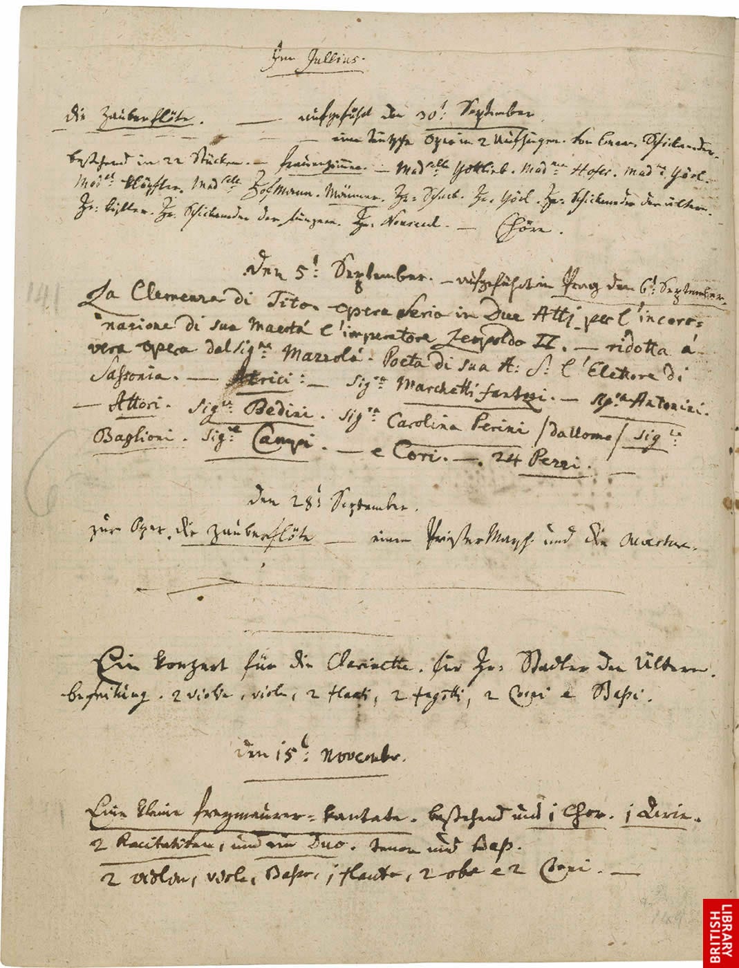 Mozart's Music Diary - by Jillian Hess - Noted