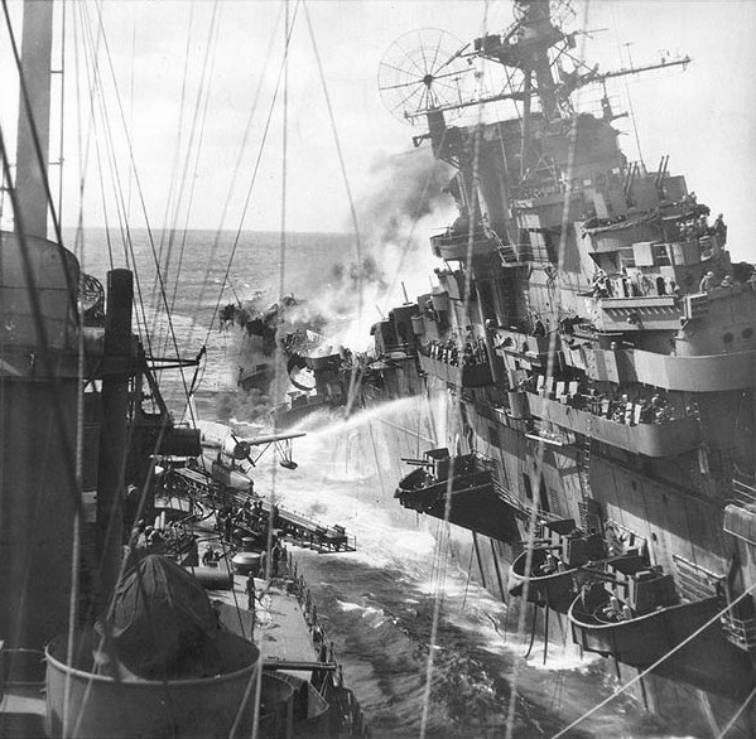 1945: 80 YEARS AGO TODAY - SAVING USS FRANKLIN - by TCinLA