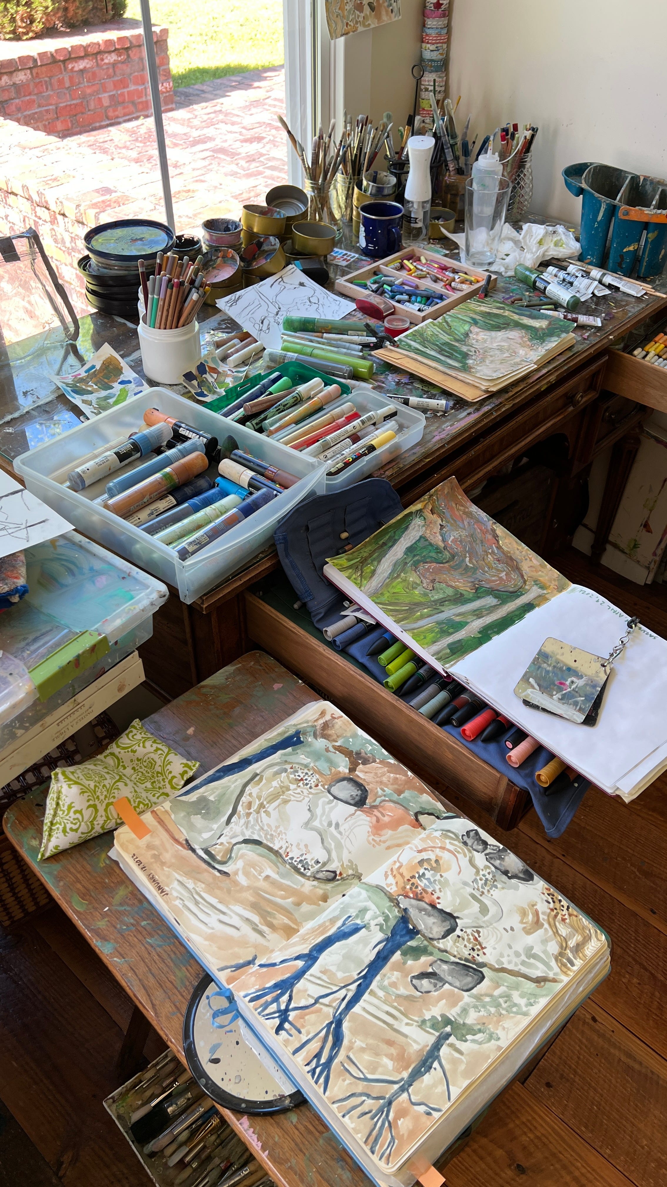 Weekend Sketches & Hack for Paint Markers - by Sandi Hester