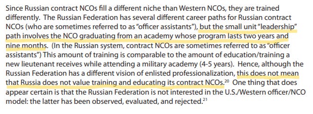 Myths and Realities of the Russian/NATO NCO Systems