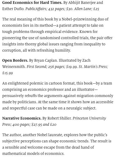 The Economist Names Open Borders a Best Book of 2019!