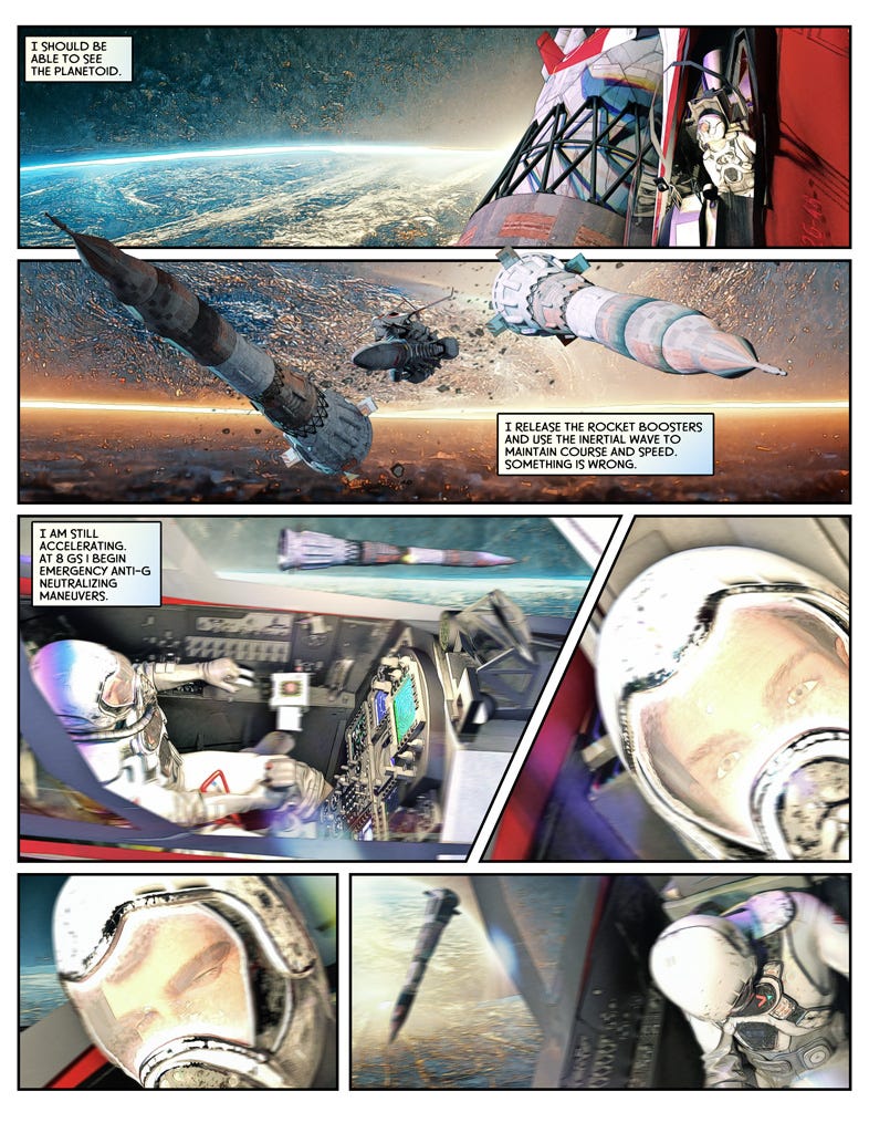ROCKETMAN – Worlds without End (Mature Sci-Fi) Story and Art by Drew Spence