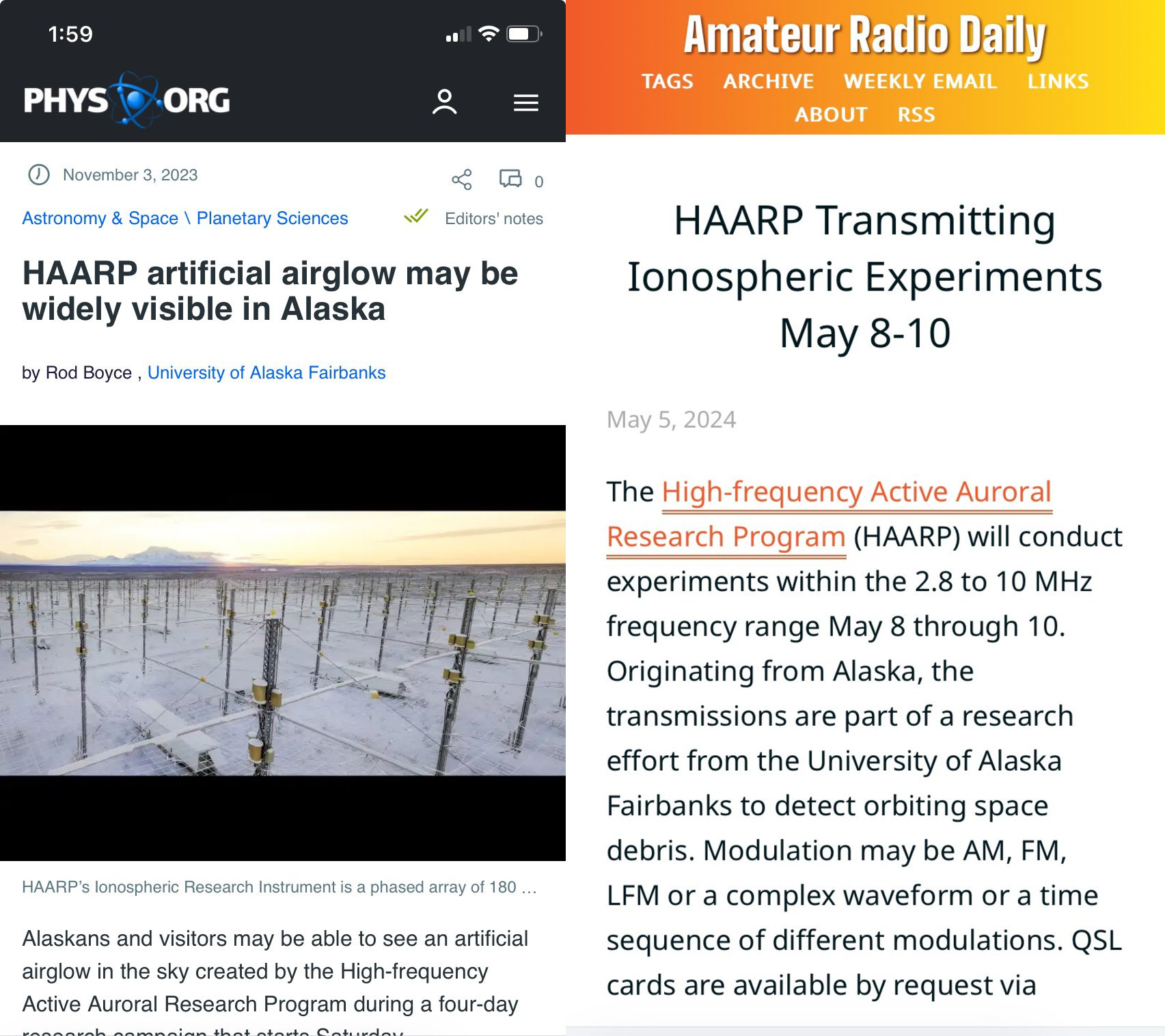 ”北极光“与HAARP - 西行小宝’s Newsletter