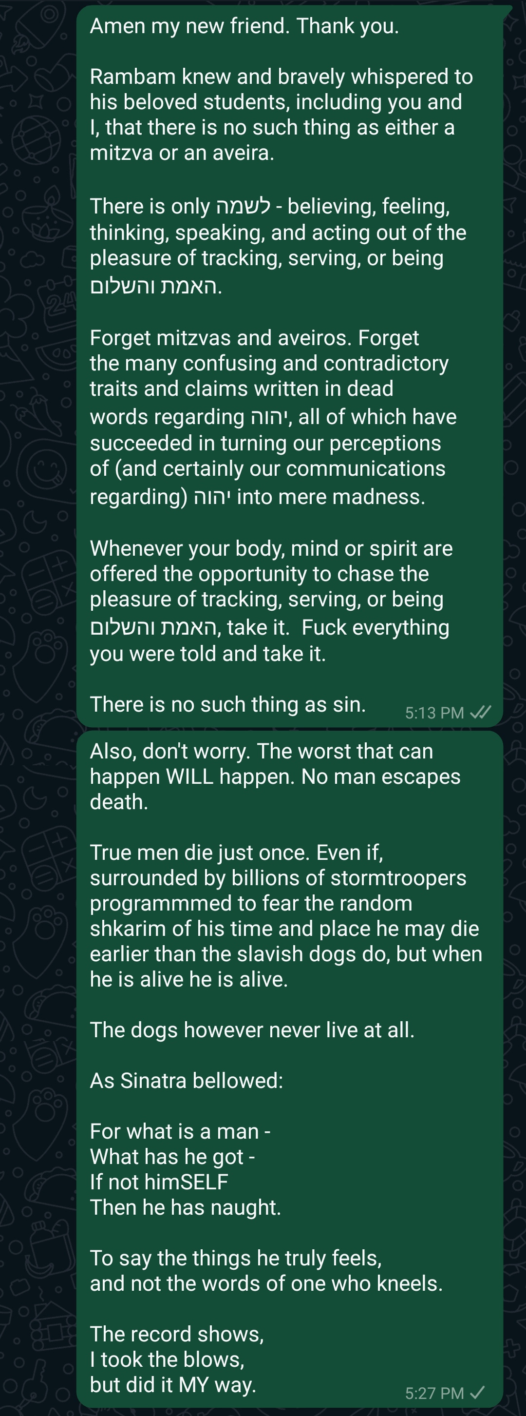 Letter to a friend and follower - by Yadidya (YDYDY)