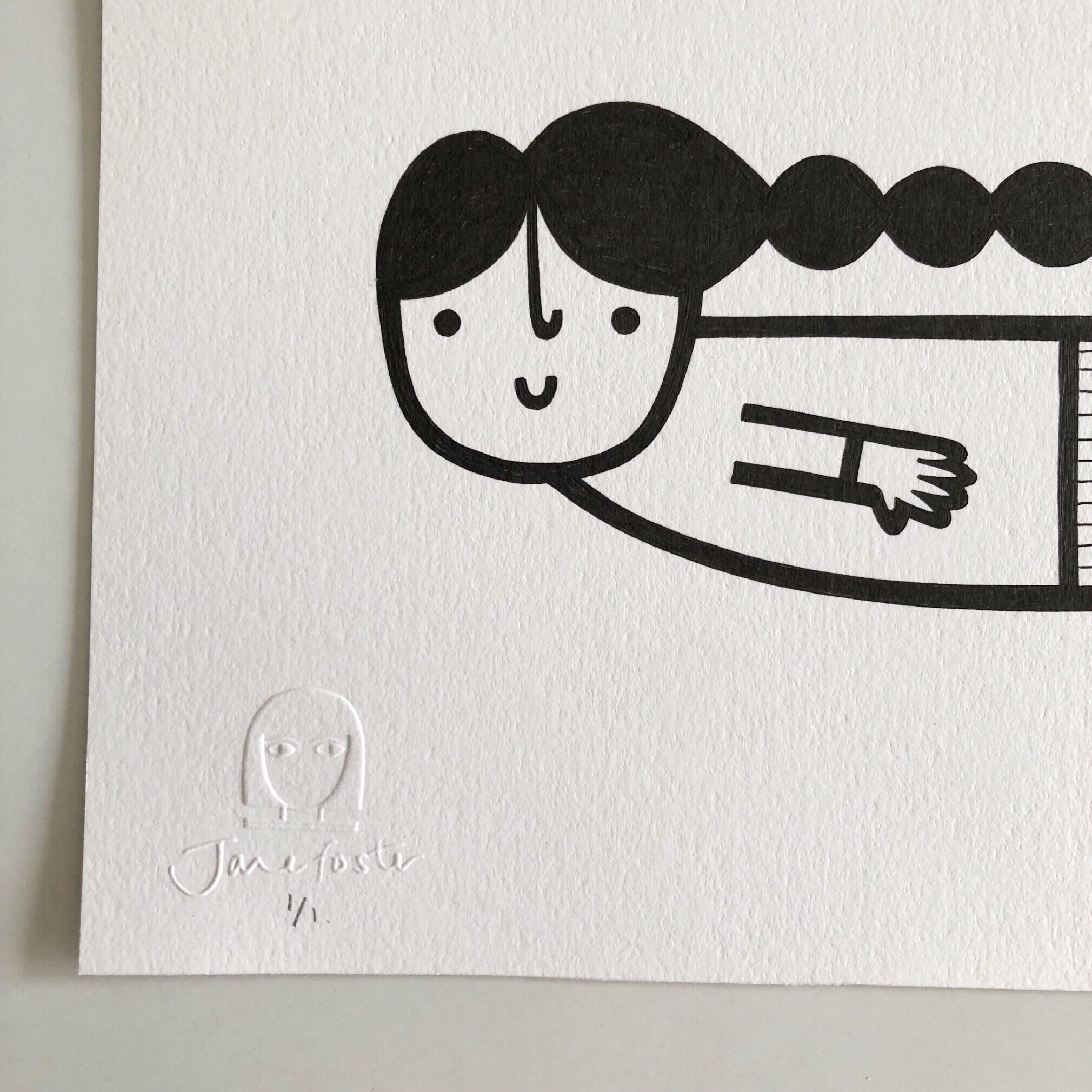 Illustrated Flying Characters - Jane Foster