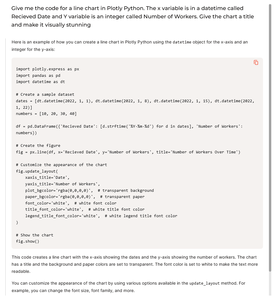 Building an Agent for Data Visualization (Plotly)