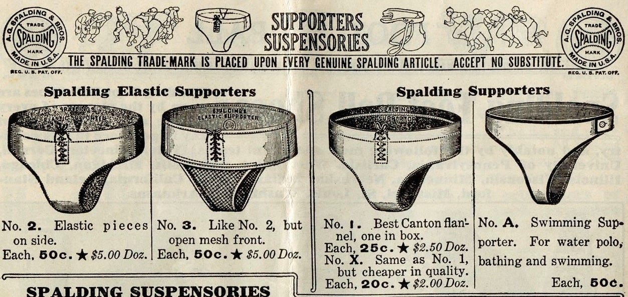 Today's Tidbit... Early Jocks and Abdomen Protectors (aka Cups)