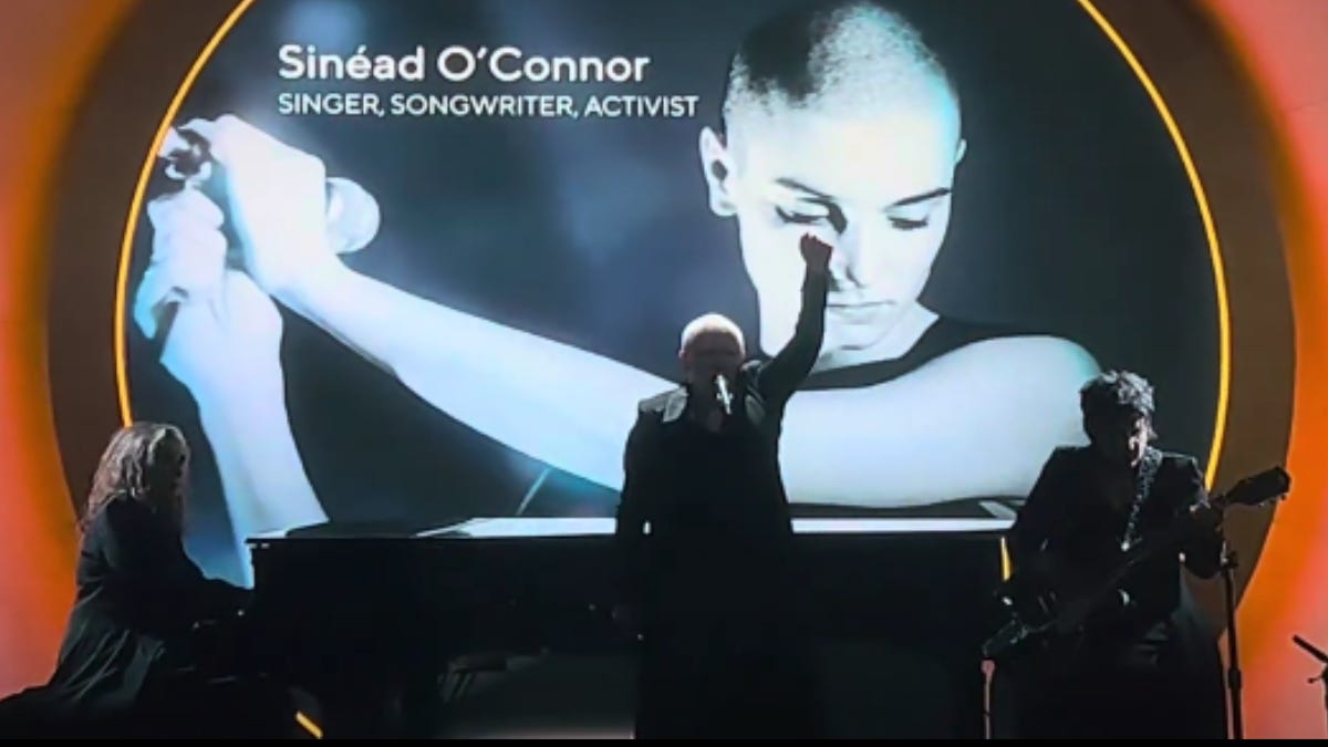 Annie Lennox Sings Amazing Tribute To Sinéad O'Connor At Grammy Awards