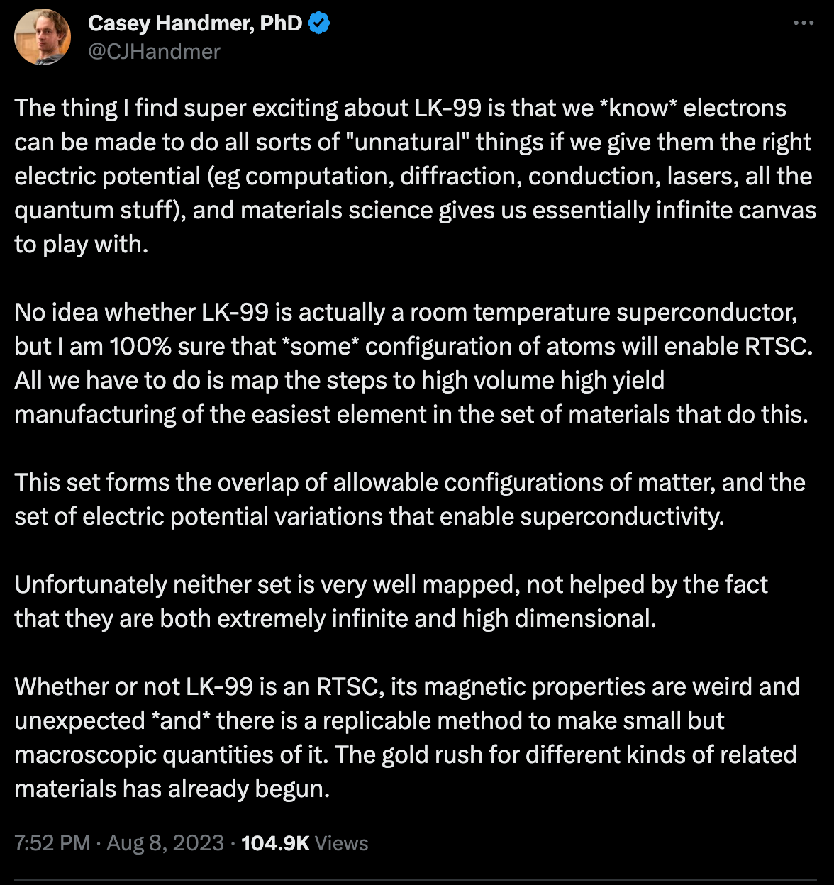 Metalessons from the LK-99 Saga - by Ben Reinhardt