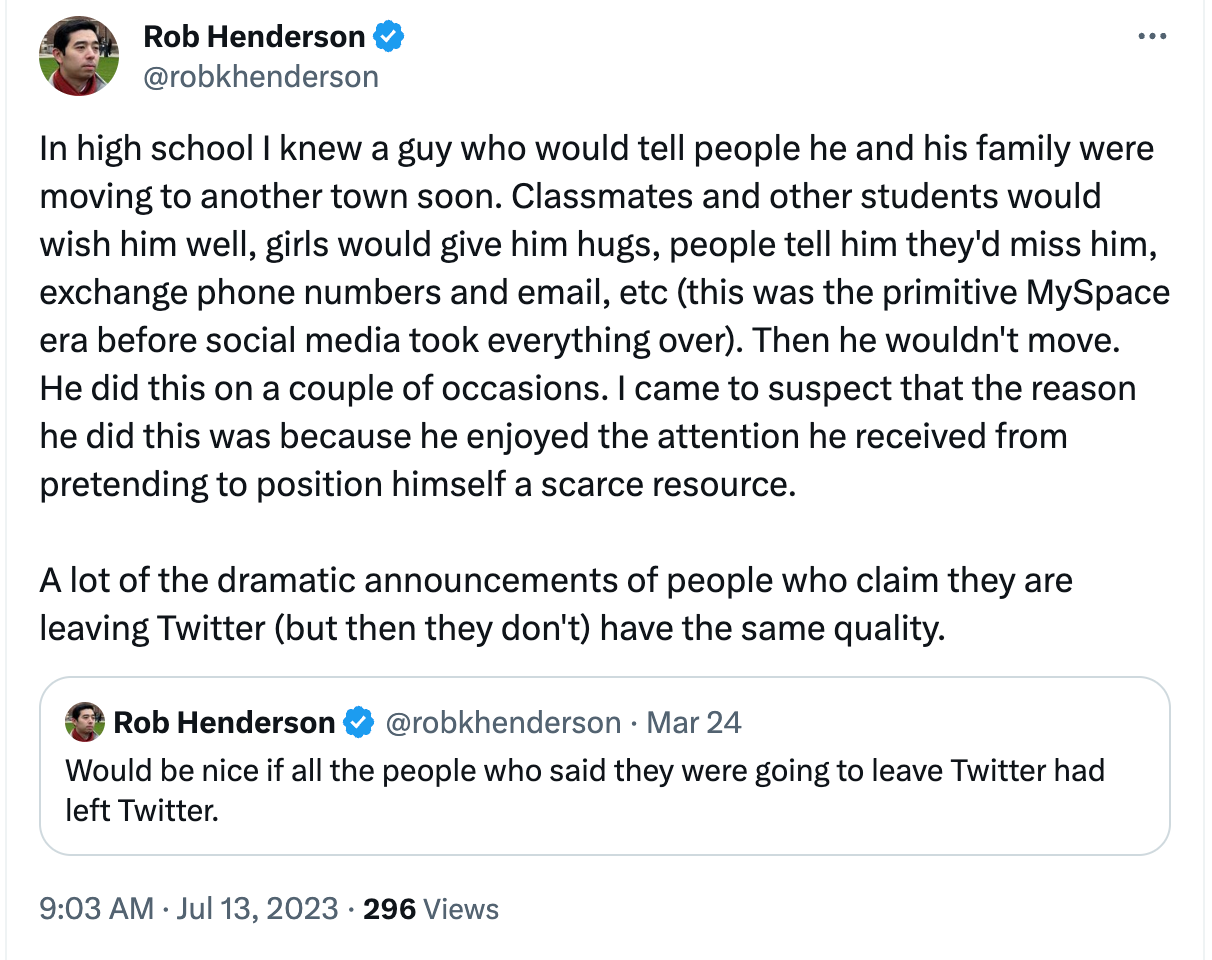 My Best Premium Tweets - Rob Henderson's Newsletter