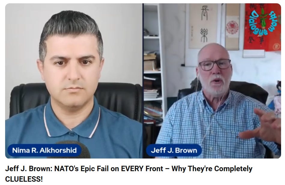 Nima R. Alkhorshid hosts Jeff J. Brown on his excellent "Dialogue Works ...